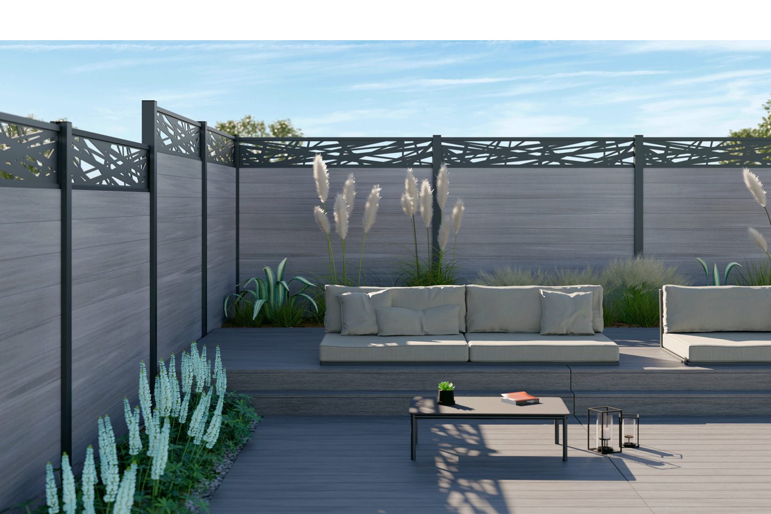 Clôture composite BOSTON - Lame pour claustra et palissade - Fiberdeck